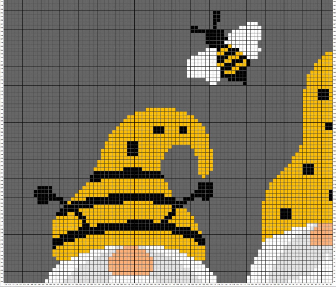 Crochet Bee Kind Gnomes Graph Written Pattern for C2C & - Etsy