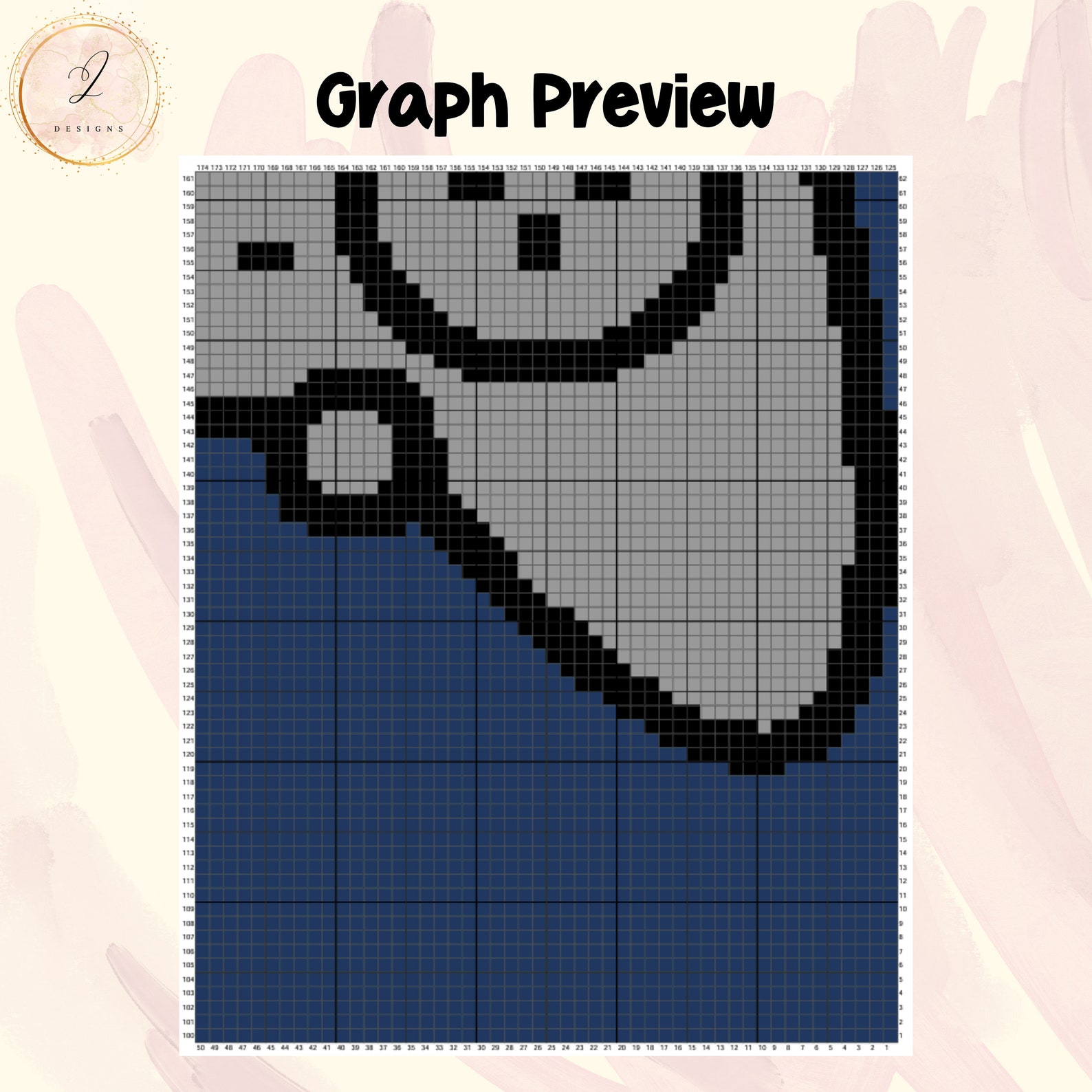 Game Controller C2C Crochet Blanket Pattern & Graph, Video Game Crochet ...