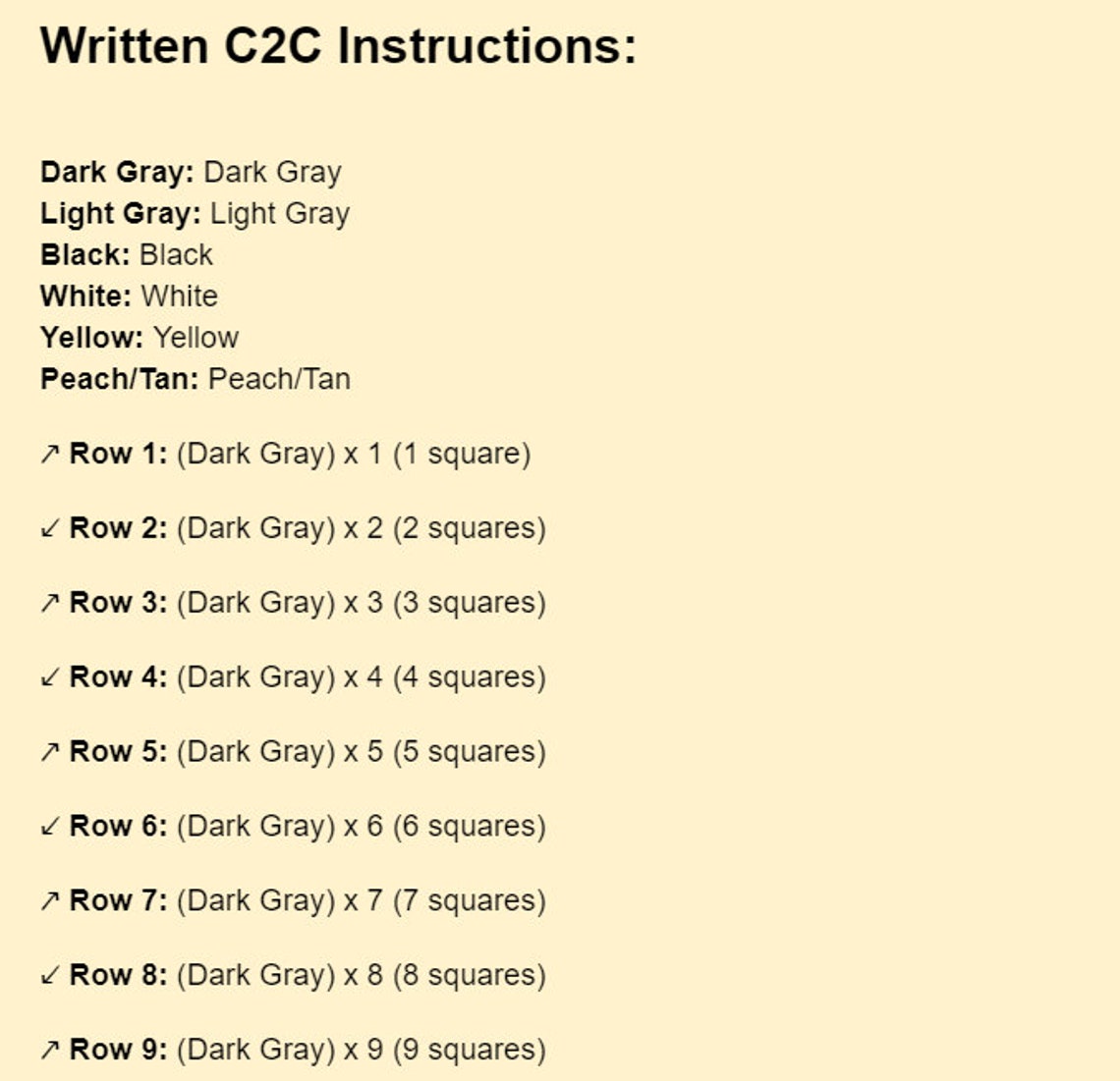 Crochet Bee Kind Gnomes Graph Written Pattern for C2C & - Etsy