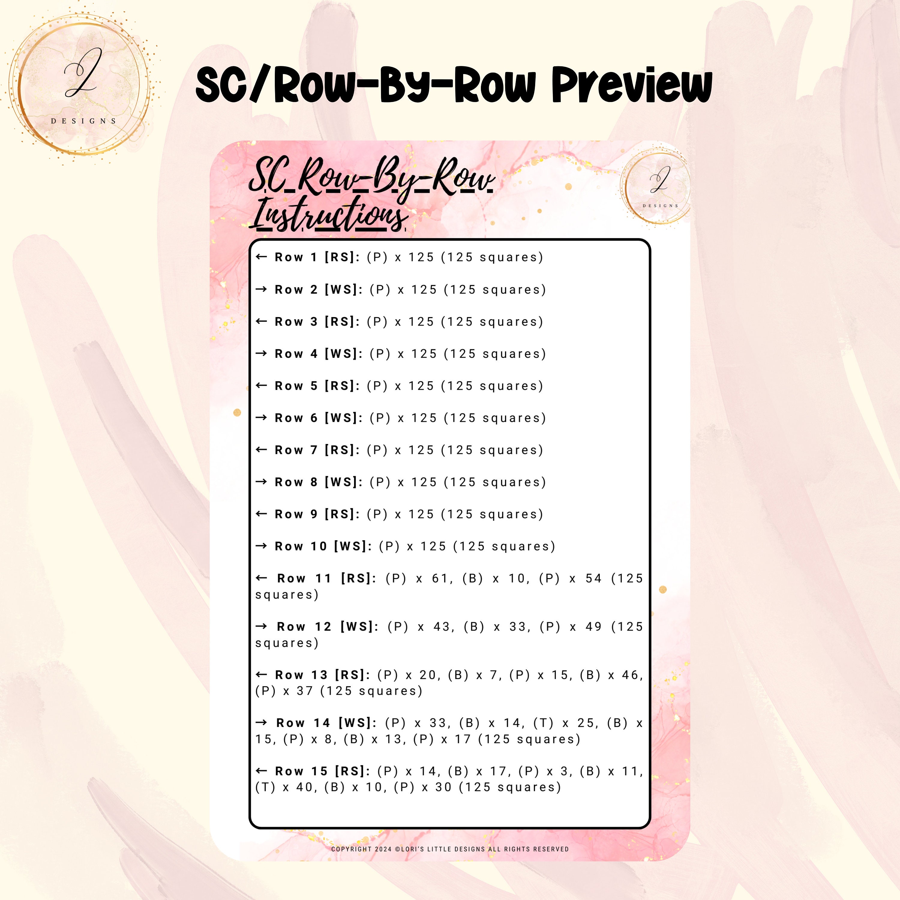 Cinnamon Roll Cat C2C Crochet Blanket Pattern & Graph, Cat Crochet ...