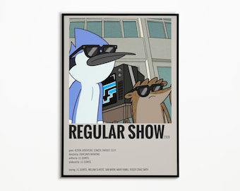 Regular Show Poster Regular Show Tv Series Poster Minimalist Poster ...