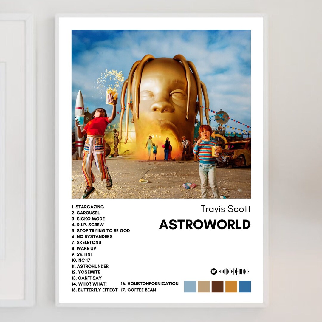 Travis Scott Cover, Travis Scott Poster, Travis Cactus Jack, Travis ...