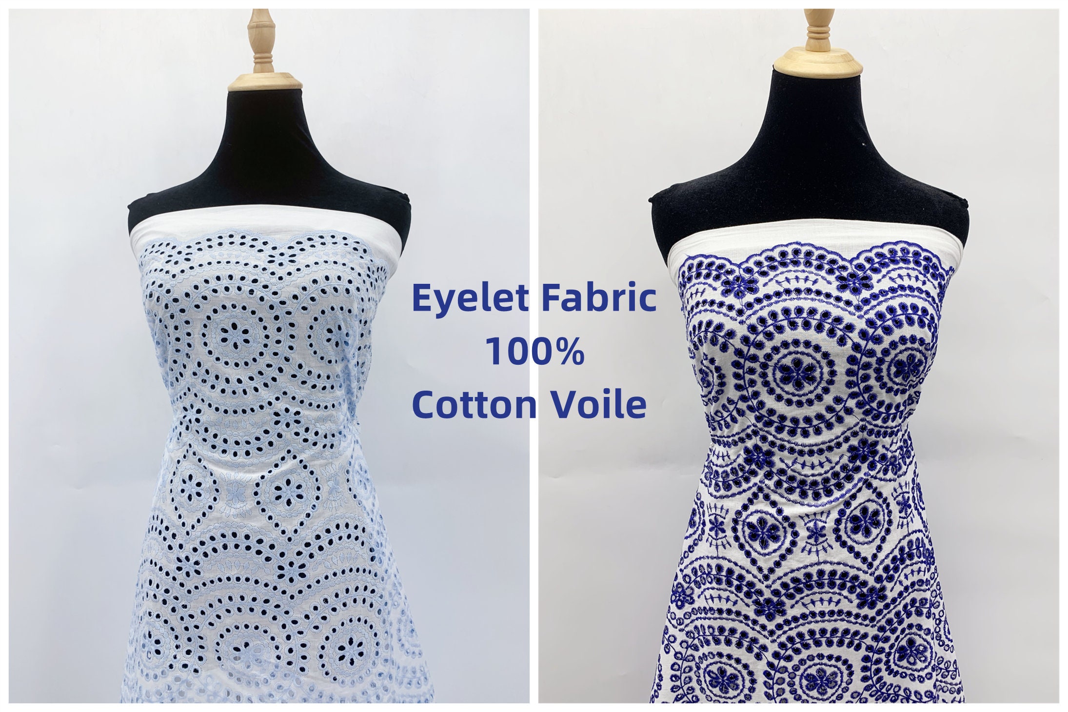 Cotton White Eyelet Fabric - Etsy