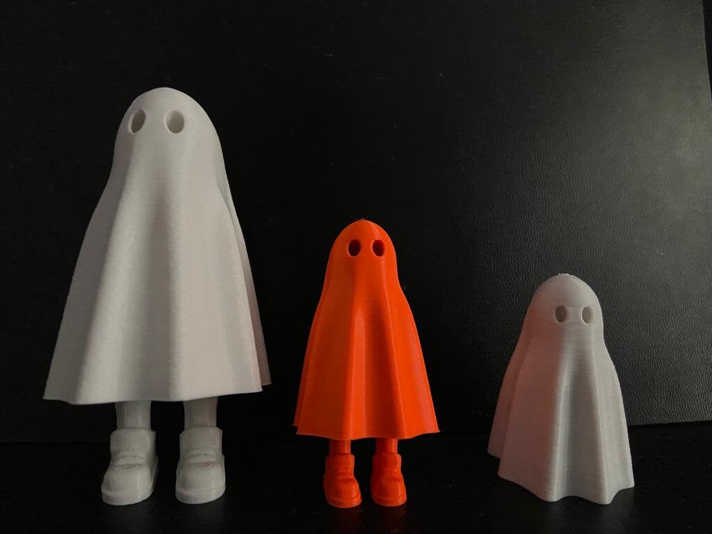 3D Printed Ghost Figure With Retractable Legs Halloween - Etsy