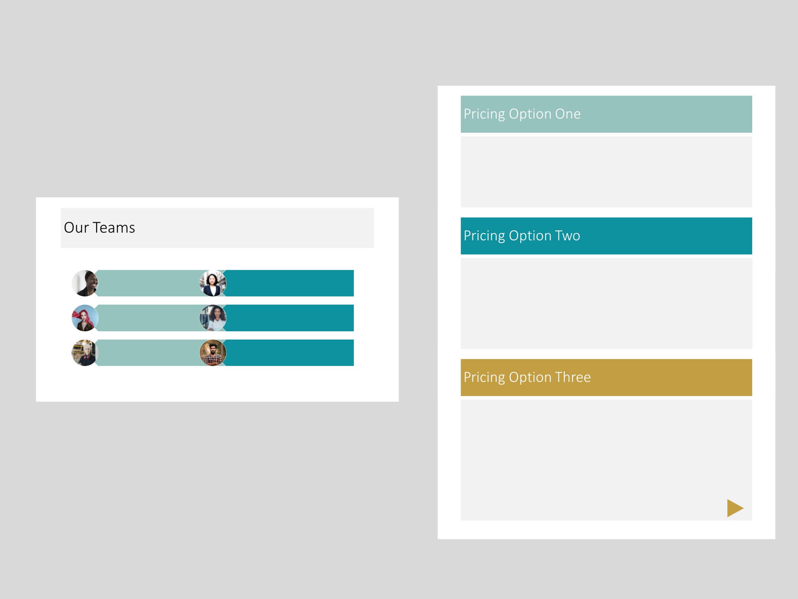 Teal Red Gold Powerpoint Presentation Templates - Etsy