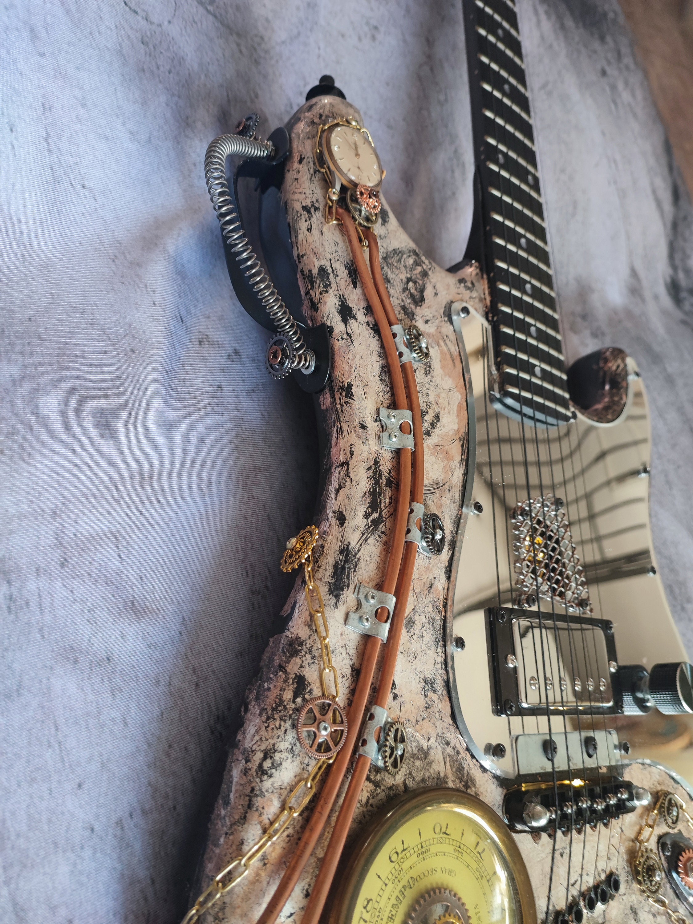 Steampunk Electric Guitar mirror Mirror of the Soul - Etsy