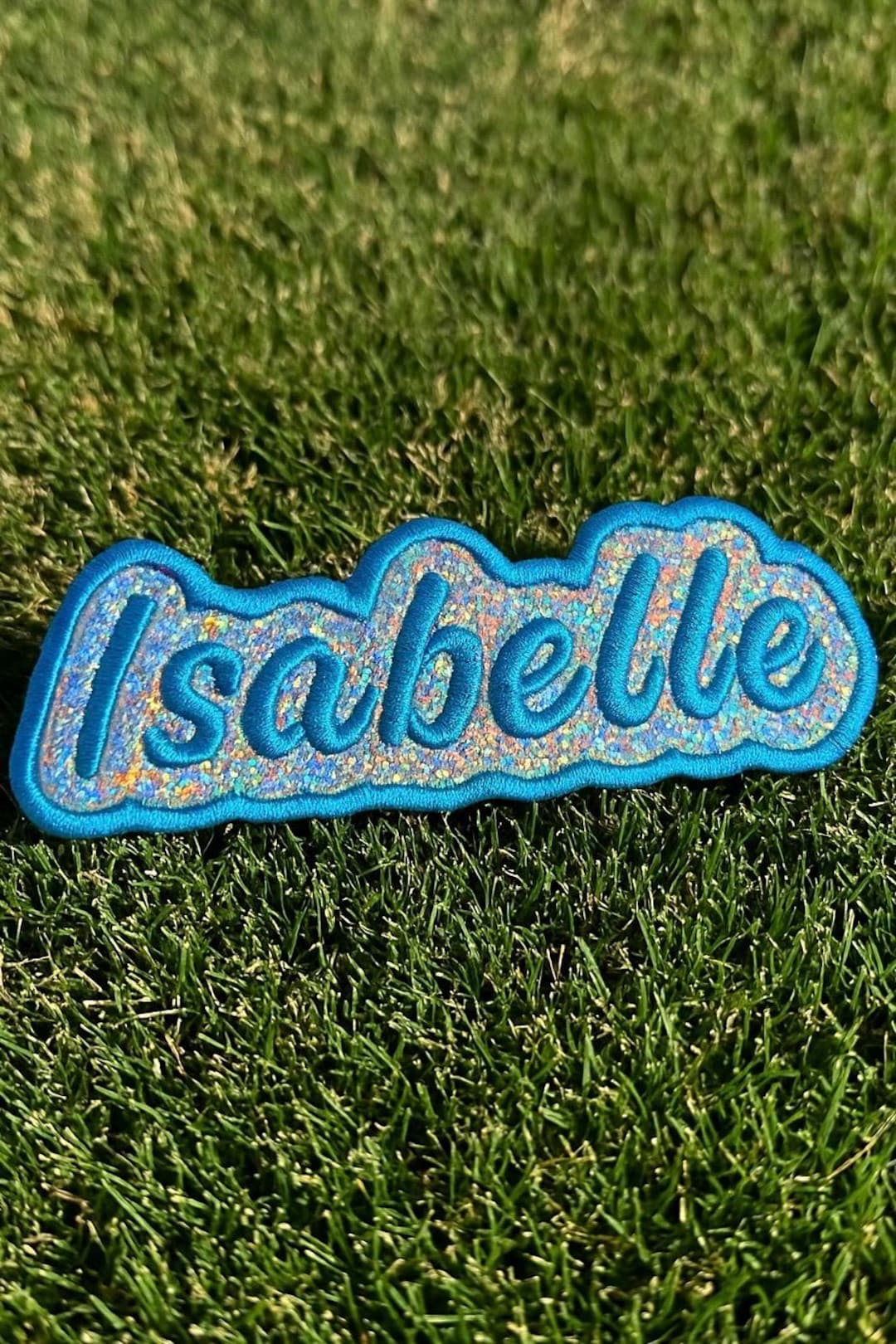 Personalized Name Patch, Holographic, Shiny, Glitter, Iron on ...