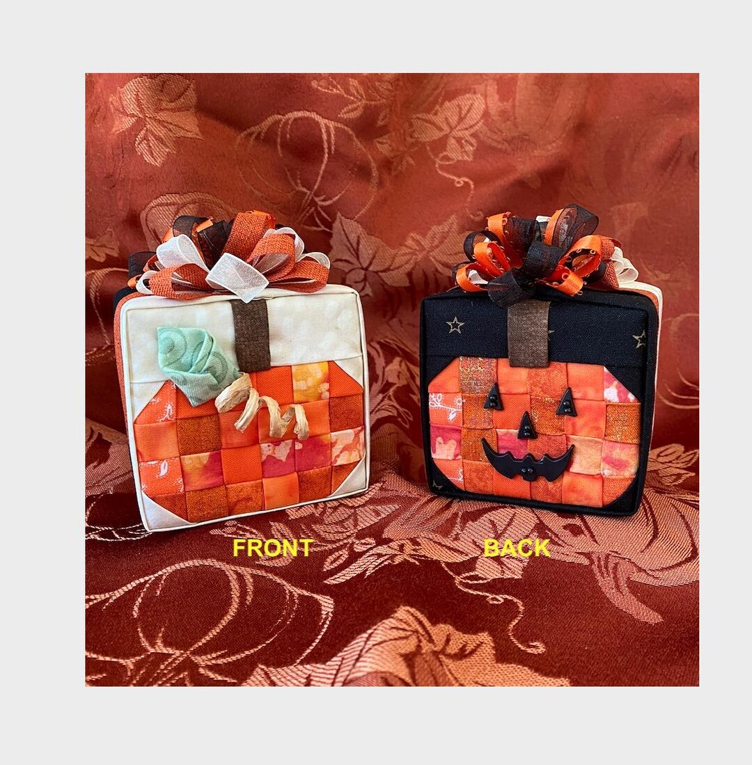 Fall Decor, Pumpkin and Jack O Lantern - 2 Sided, Autumn Tiered Tray ...