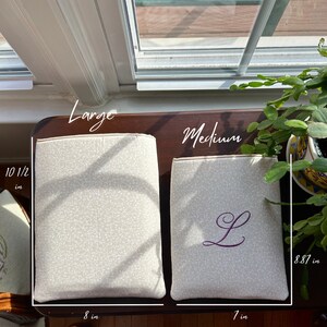 Personalized Book Sleeve Custom Embroidered Book Sleeve Kindle Sleeve ...