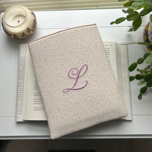 Personalized Book Sleeve - Custom Embroidered Book Sleeve - Kindle ...