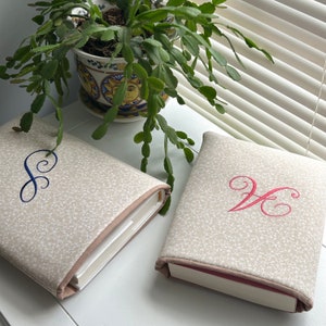Personalized Book Sleeve - Custom Embroidered Book Sleeve - Kindle ...