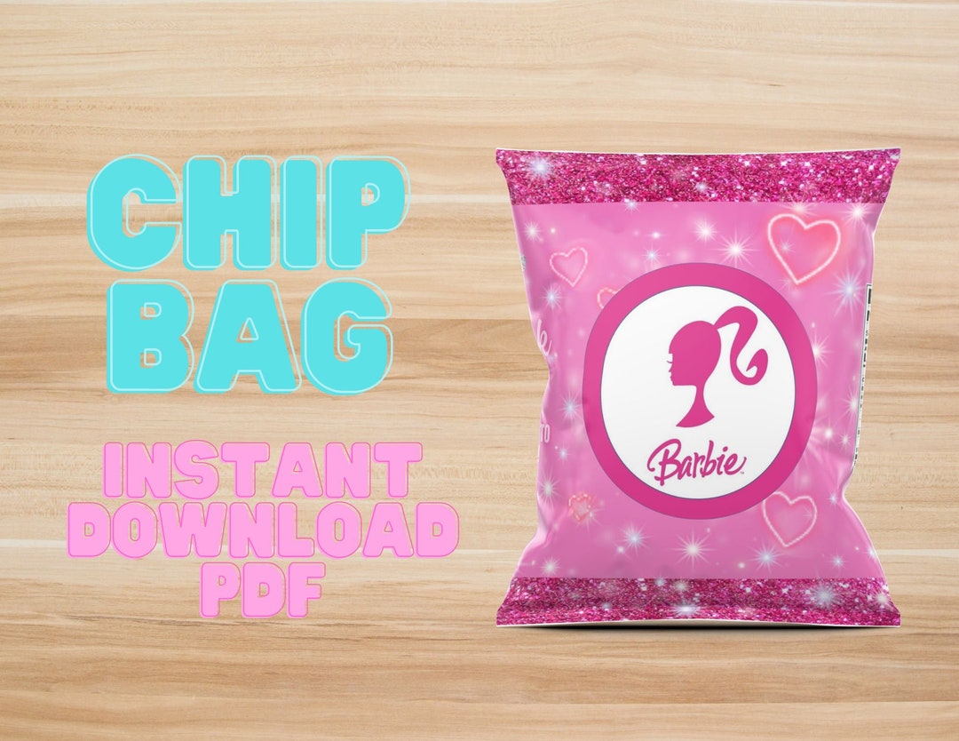 INSTANT DOWNLOAD BARBIE Chip Bag - Etsy
