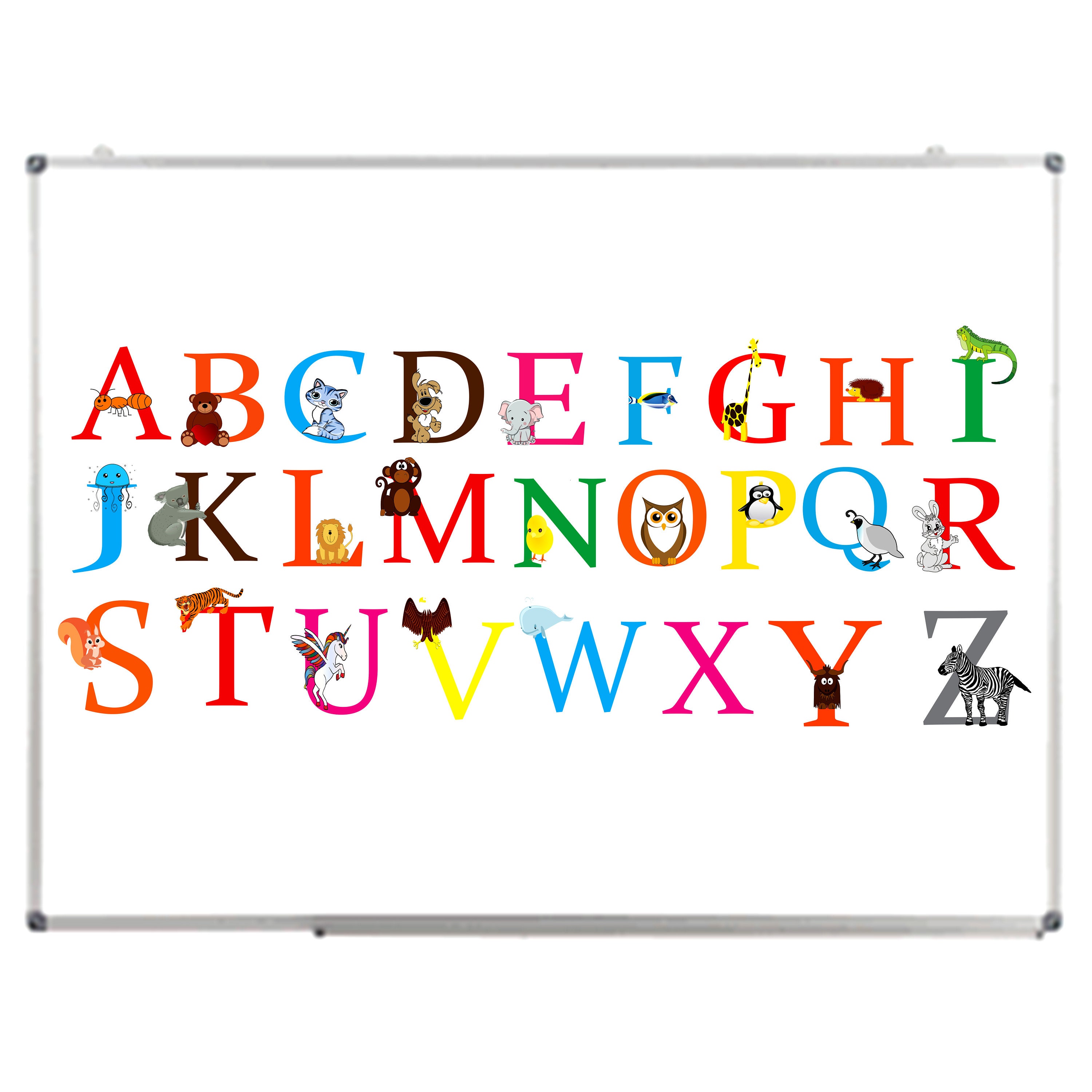 Animal Alphabet Clipart, Animal Alphabet Png, Education and Learning ...