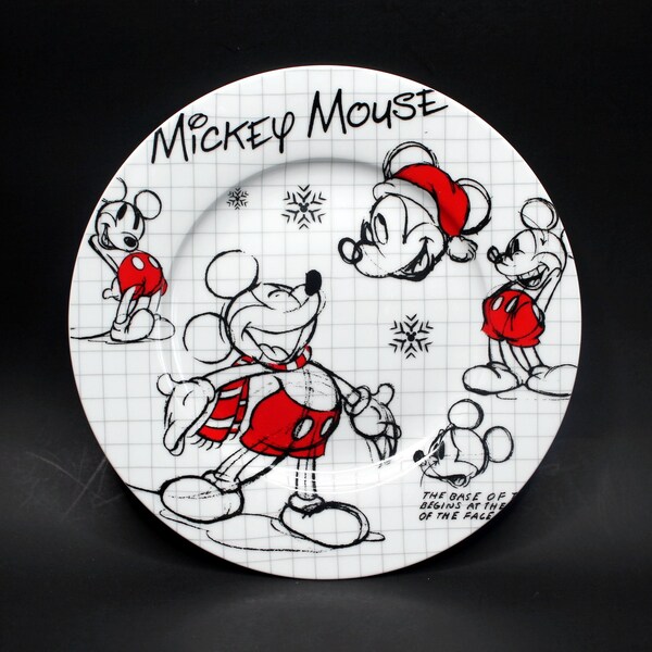 Ceramic Mickey Mouse Plate - Etsy