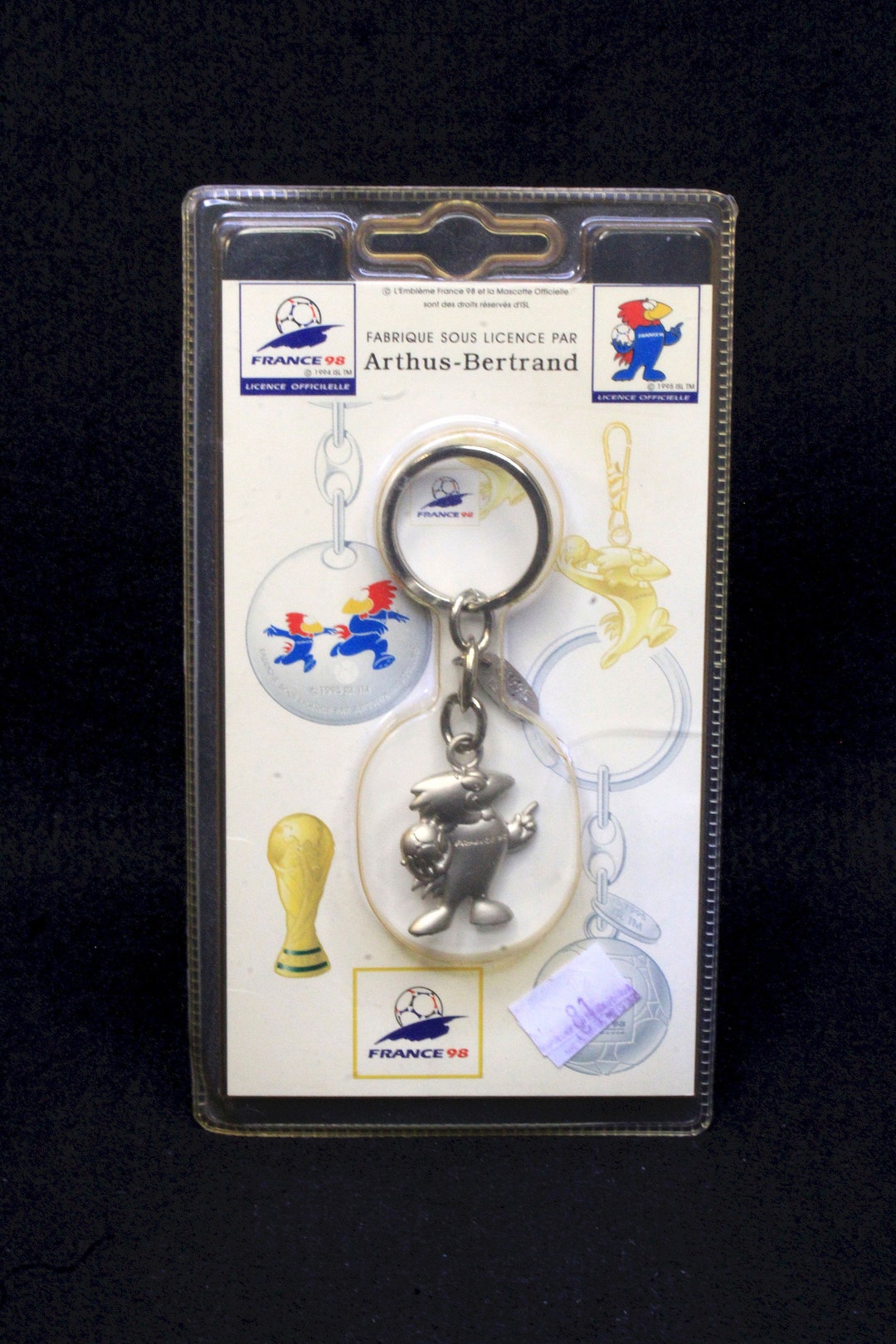 FIFA World Cup France 1998 Mascot Footix Metal Keychain / Keyring by ...
