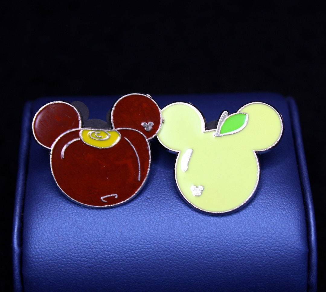 Pair of Disney Hidden Mickey Series Pins Mickey Head Buckeye Nut ...
