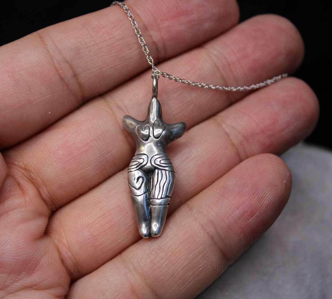Sacred Feminine Amulet Fertility Goddess Sterling Silver Pendant ...