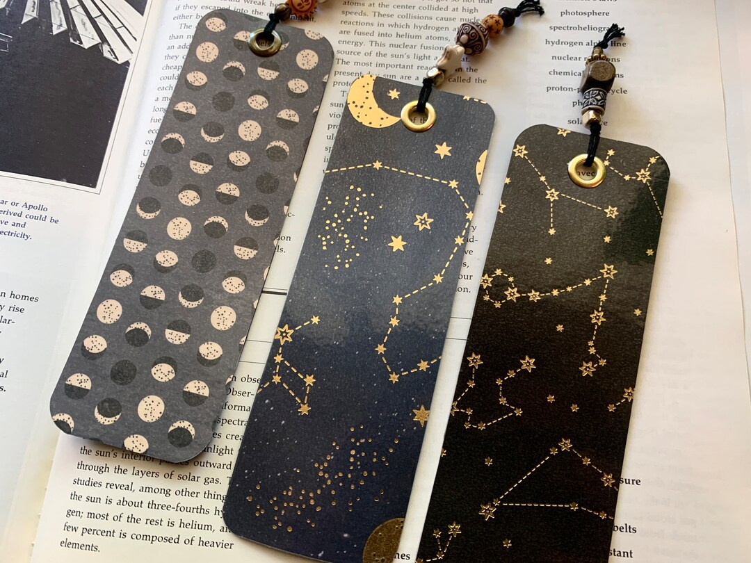 Space-themed Bookmarks, Celestial Bookmarks, Constellation Bookmarks ...
