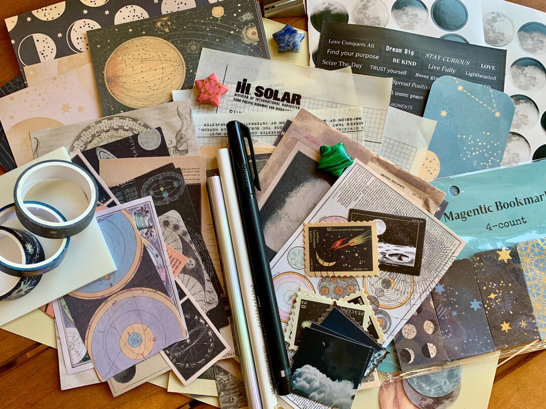 Space-themed Mystery Bundle, Galaxy Stationery Bundle, Space Stationery ...