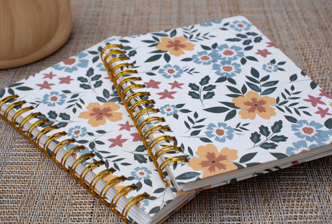 Colorful Flower Notebooks, Mini Flower Journal - Etsy