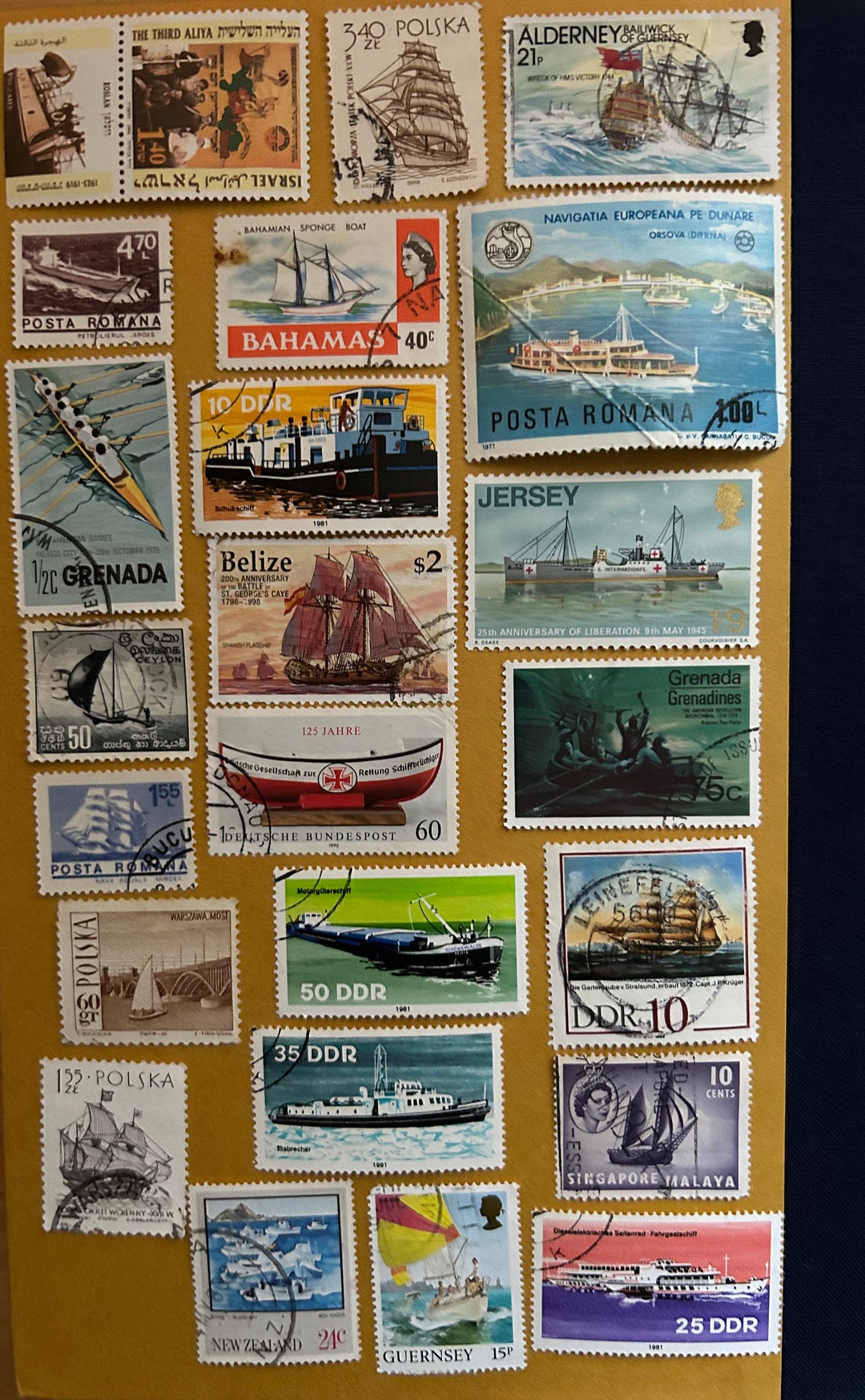 20 Ships, Boats Postage Stamps for Crafting #1 - Etsy