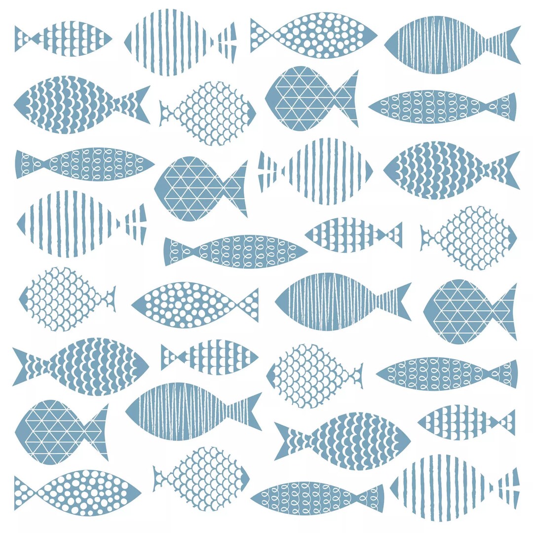 Sea of Fish Paper Napkins for Decoupage and Other Crafts - Etsy UK