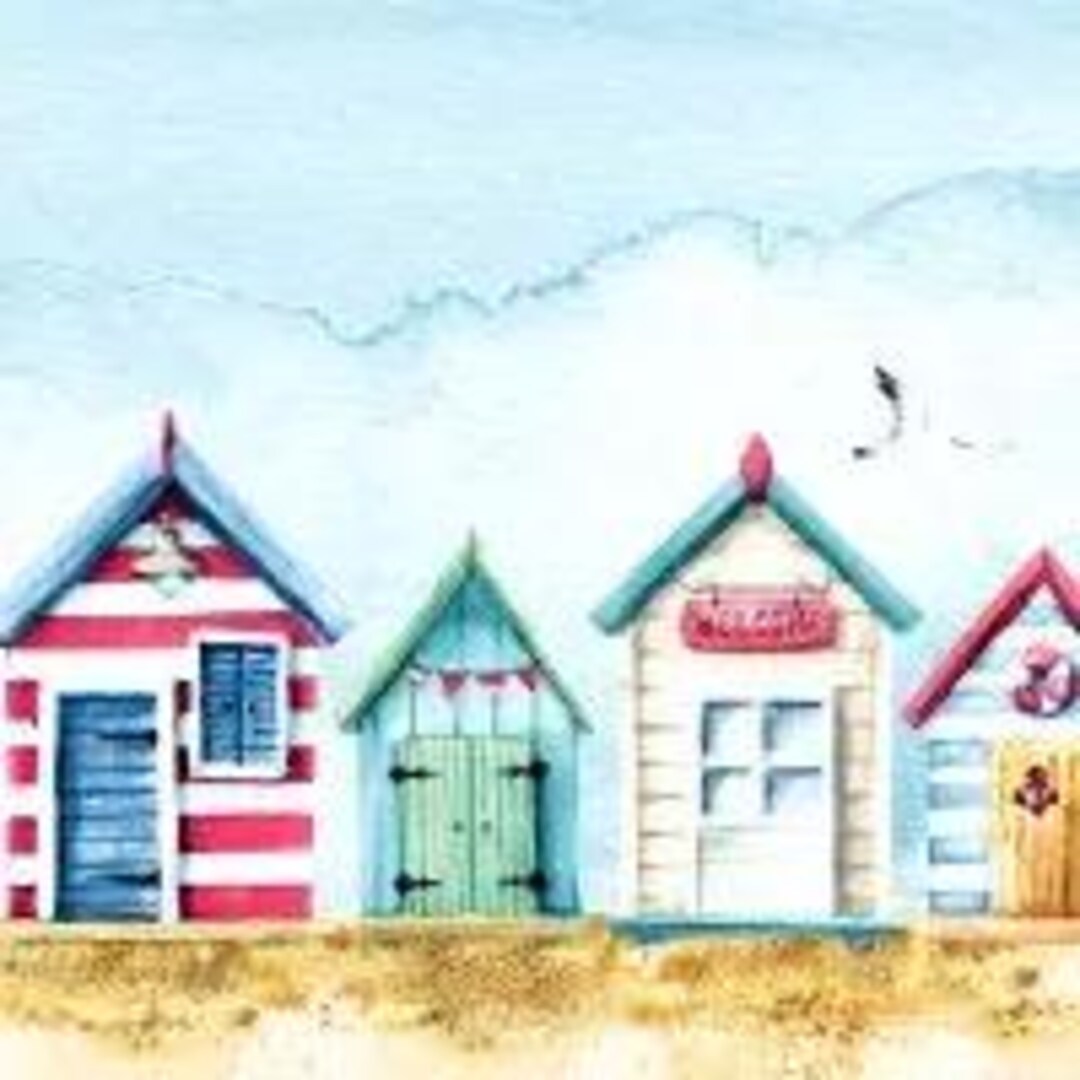 Beach Houses Paper Napkins for Decoupage and Other Crafts - Etsy