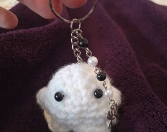 Ghost Crochet Keychain - Etsy