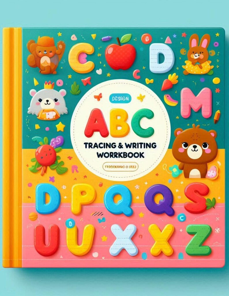 ABC Coloring Book – Learn the Alphabet With Fun - Etsy