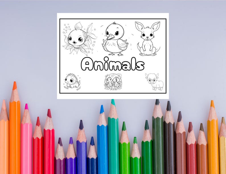 Fun Printable Coloring Page for Kids Pdf - Etsy
