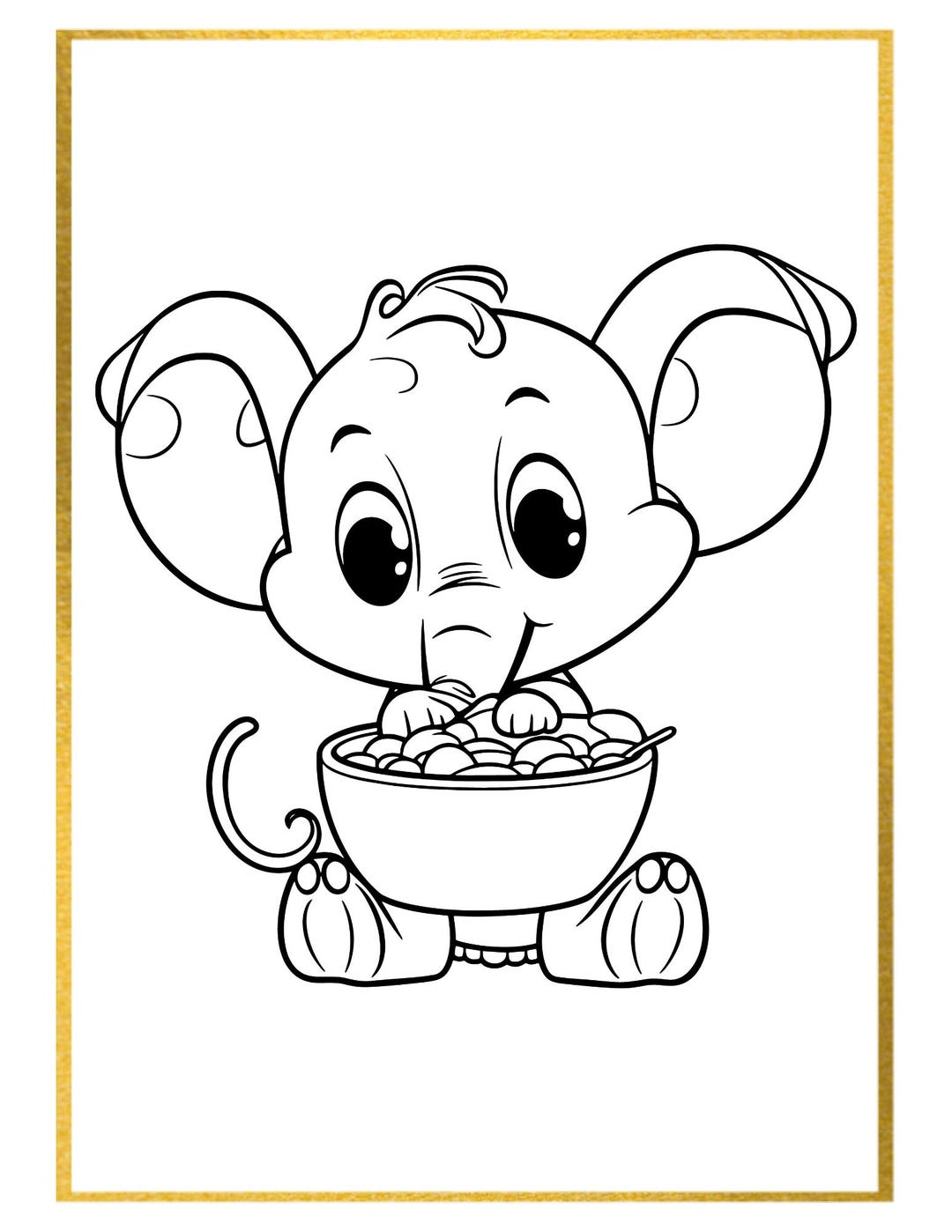 Printable Coloring Book for Kids PDF - Etsy