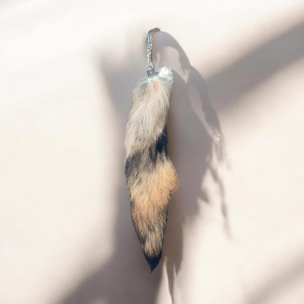 Real Fox Tails Keychain - Etsy