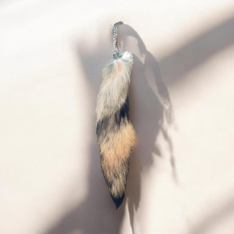 Real Fox Tails Keychain - Etsy