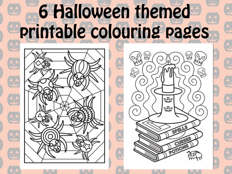Printable Halloween Colouring Pages | Halloween Activity | Spiders ...