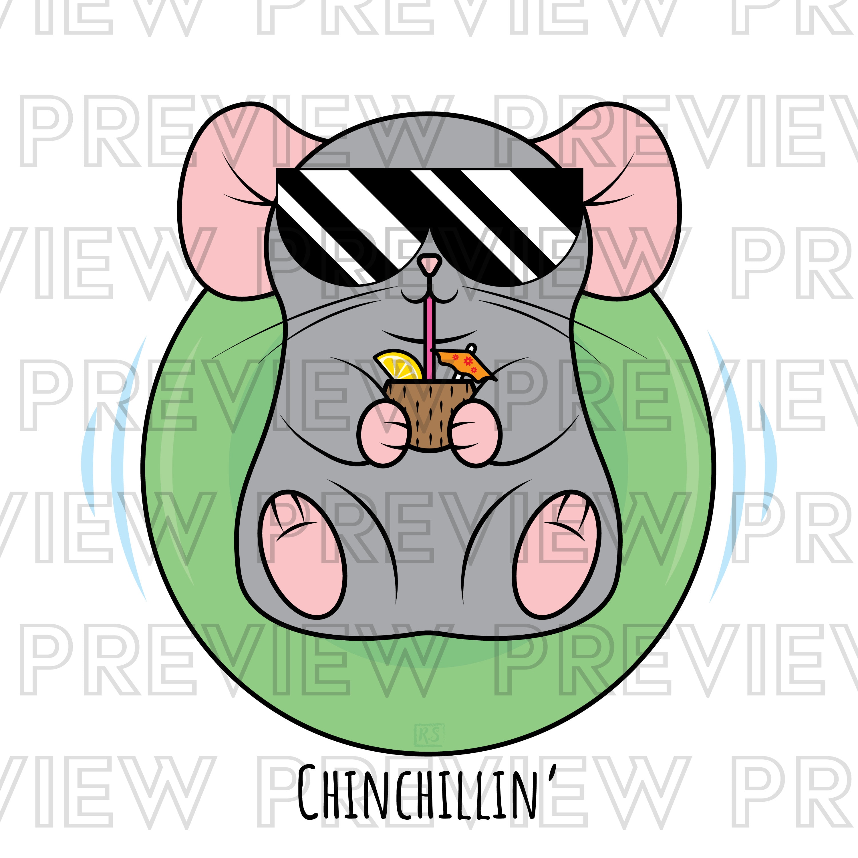 Chinchillin' | PNG | JPG | SVG | Design | Chinchilla | Summer | Kawaii ...