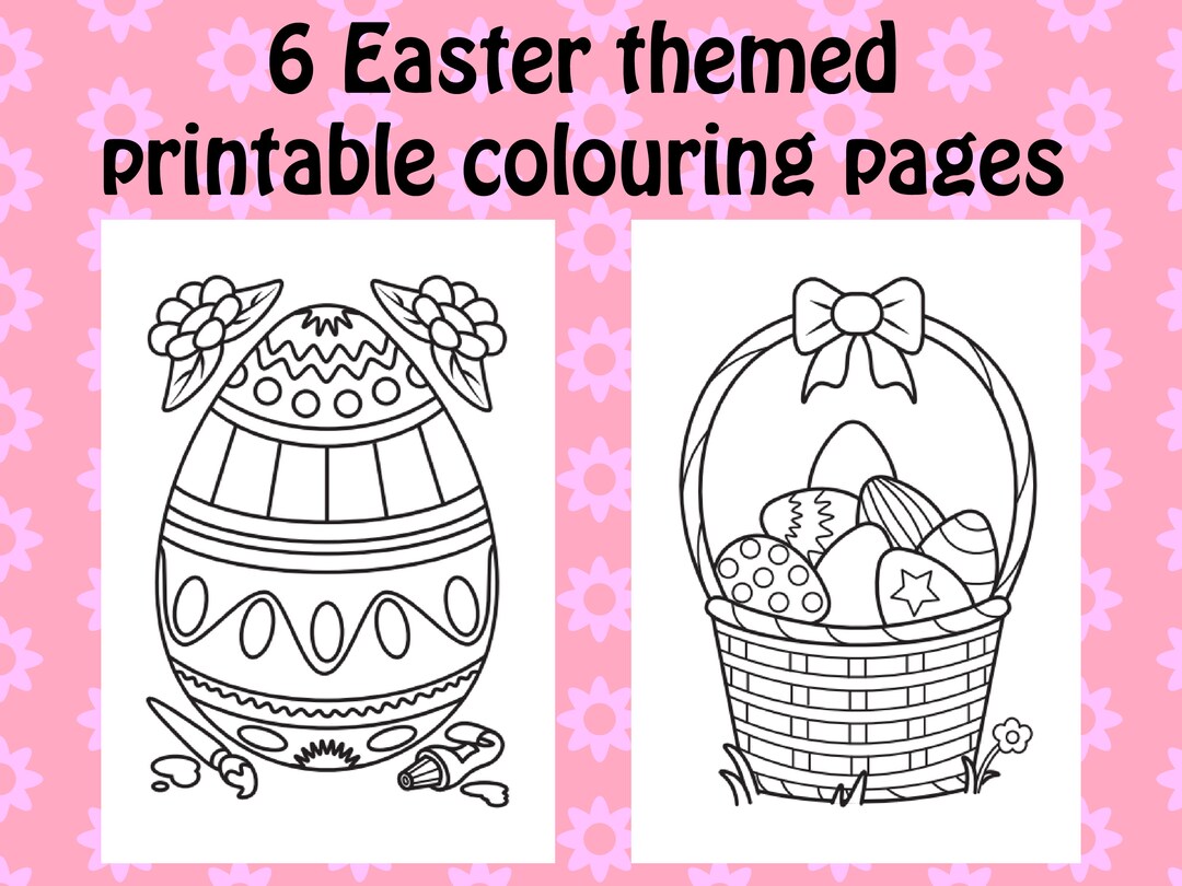 Printable Easter Colouring Pages | Easter Eggs | Cute Animals | Easter ...