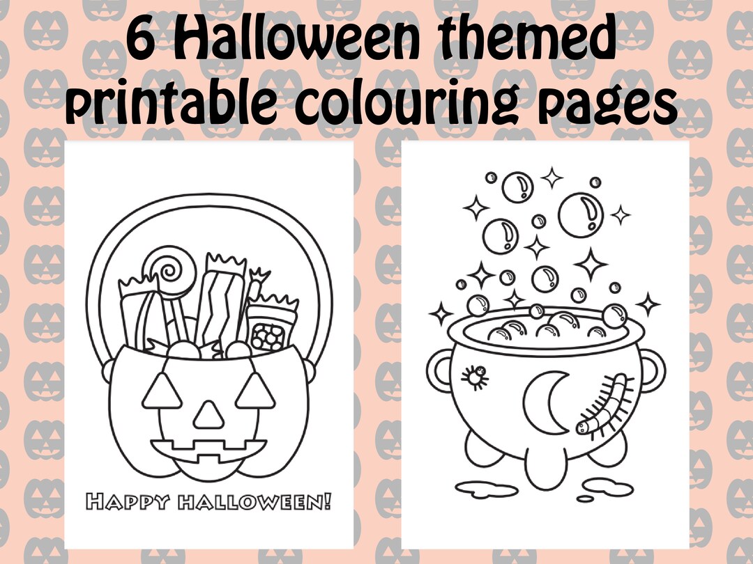 Printable Halloween Colouring Pages | Halloween Activity | Spiders ...