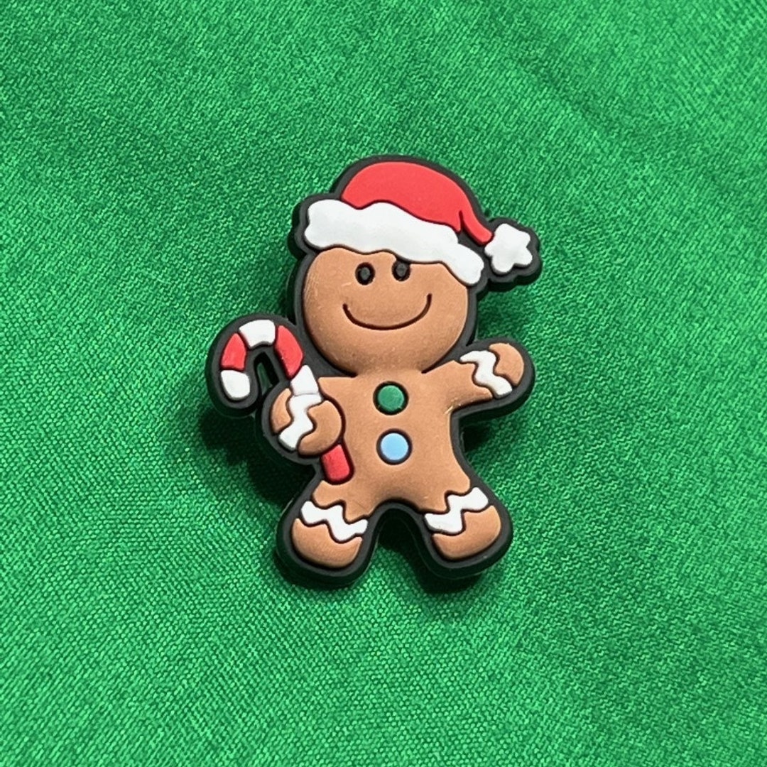 Gingerbread Christmas Shoe Charm - Etsy