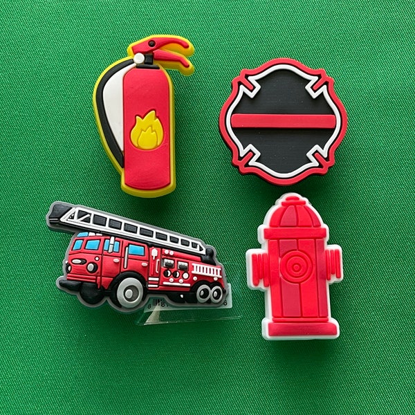 Firefighter Charm - Etsy