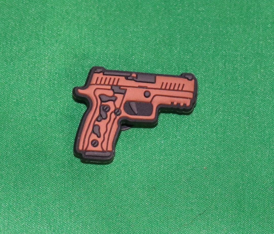 Pistol Gun Shoe Charm - Etsy