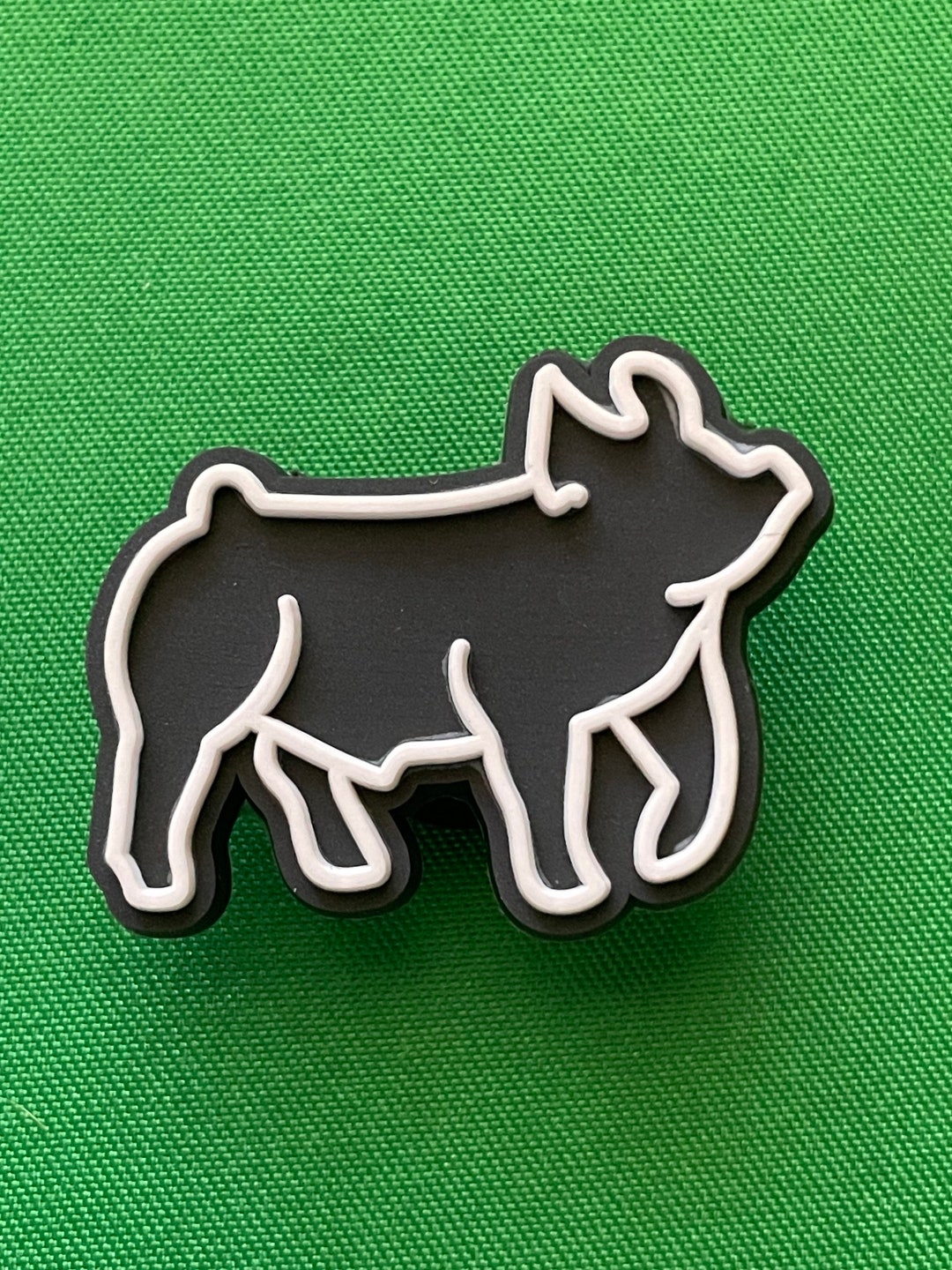 Show Pig Outline Shoe Charm - Etsy