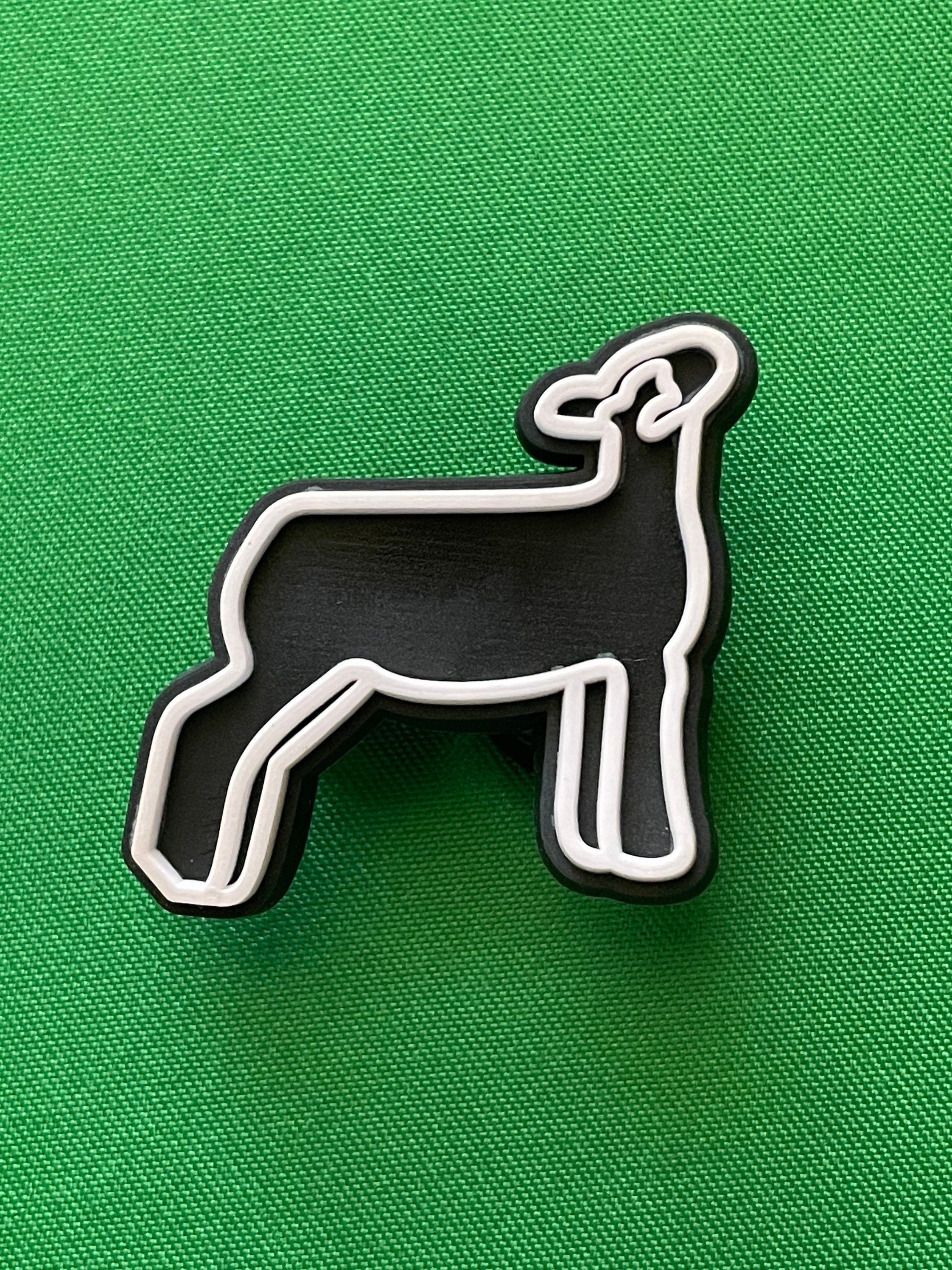 Show Lamb Outline Shoe Charm - Etsy