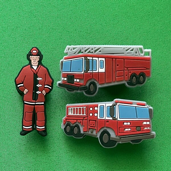 Firefighter Charm - Etsy