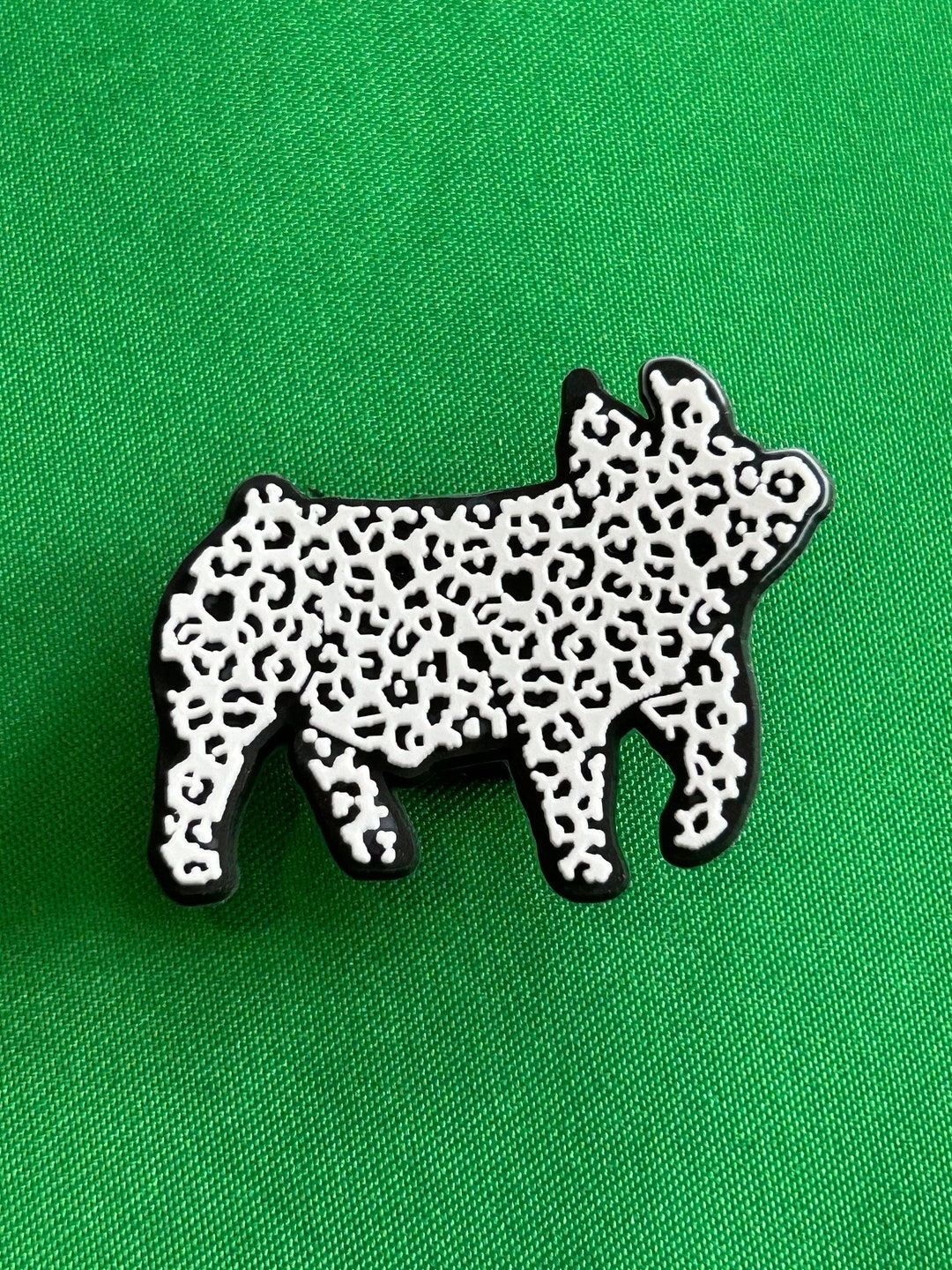 Leopard Print Show Pig Outline Shoe Charm - Etsy