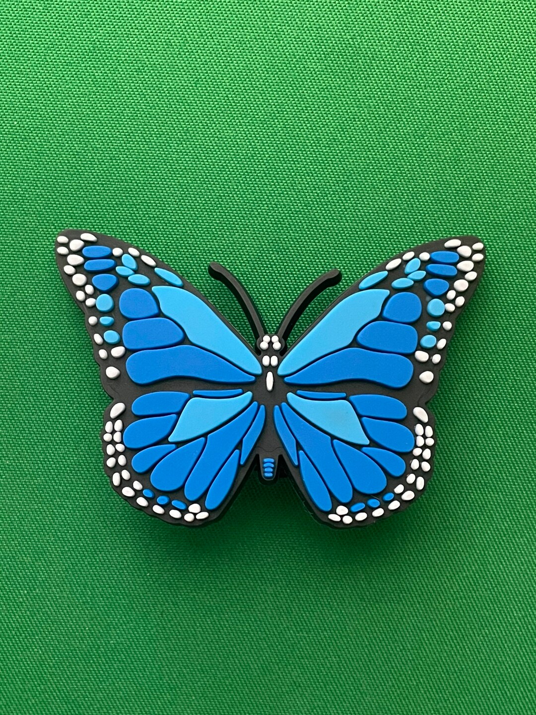 Large Blue Butterfly Shoe Charm - Etsy