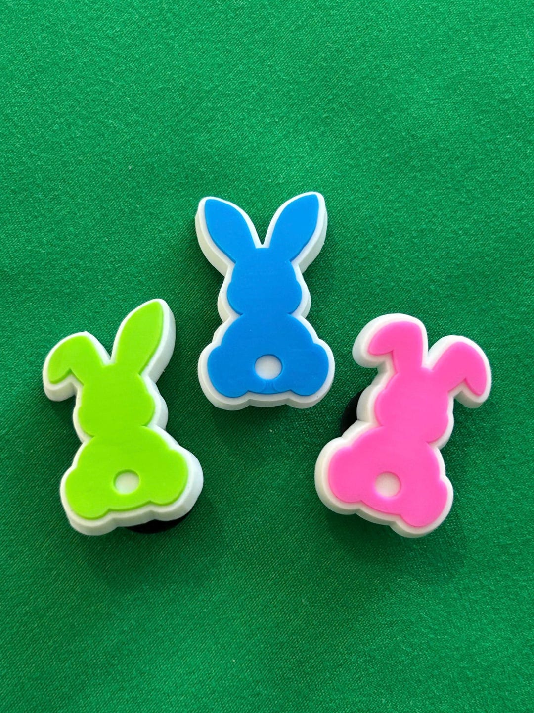 Easter Bunny Rabbit 3 Pc Shoe Charm Set - Etsy
