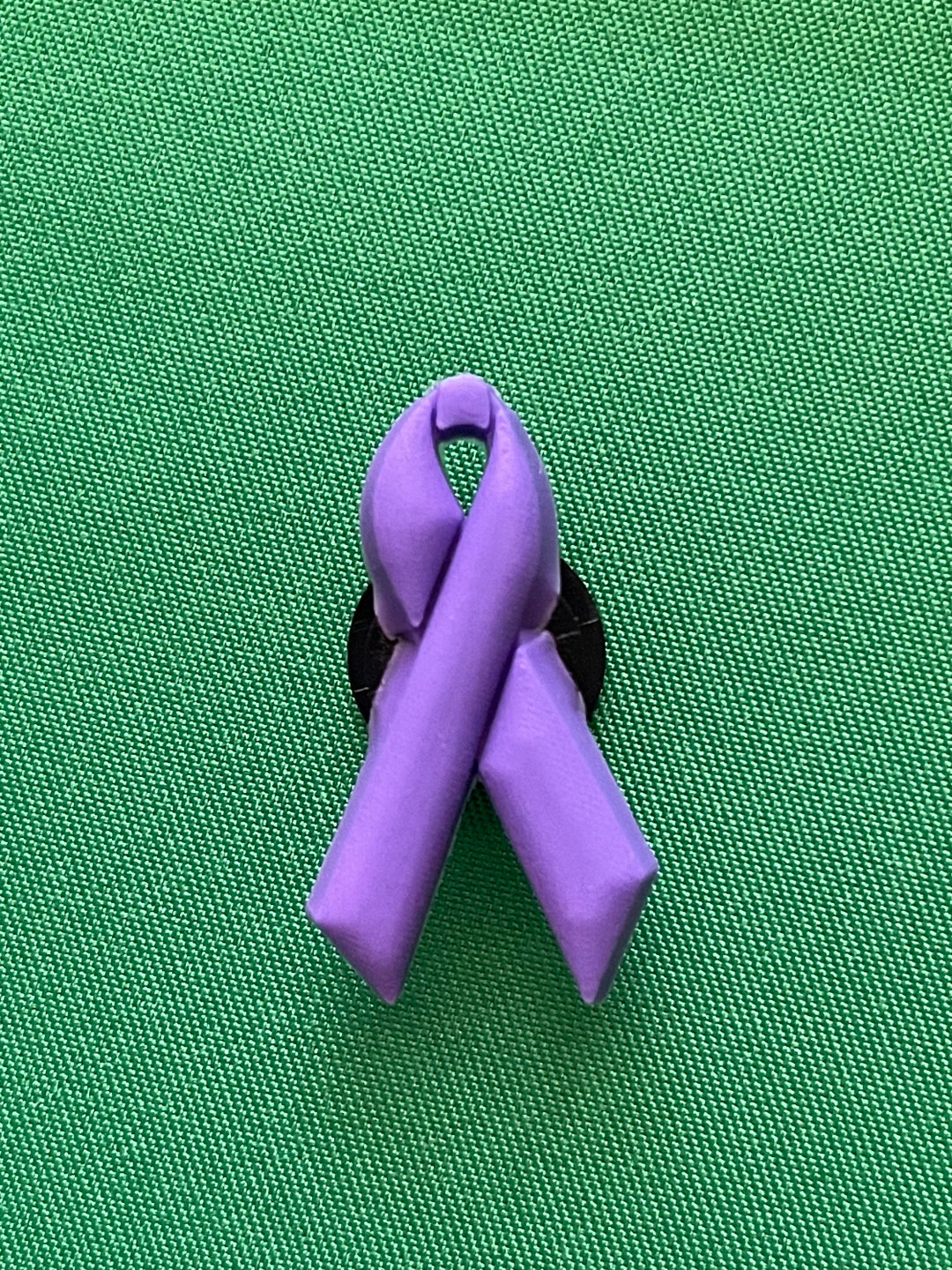 Purple Awareness Ribbon Shoe Charm - Etsy
