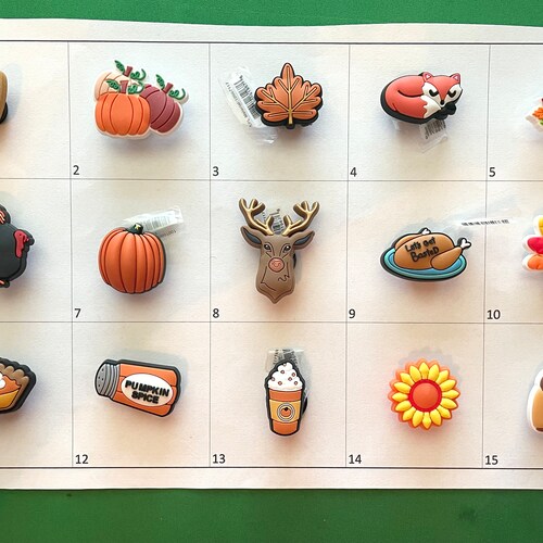 New Trending Fall Shoe Charms for Your Crocs Popular Autumn - Etsy