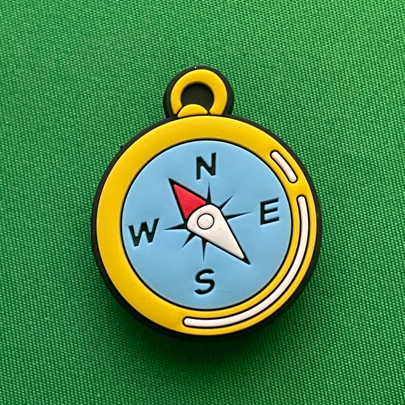 Compass Charm - Etsy