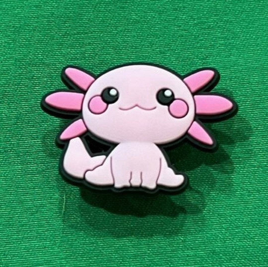 Light Pink Axolotl Shoe Charm - Etsy